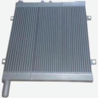 China Peripheral Four Lug Trapezoidal Aluminum Marine Engine Heat Exchanger Plate Fin Cooler for sale