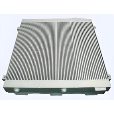 China Four Corner Lugs Bottom Dual Concentric Port Vertical Fin Air Compressor Heat Exchanger for sale