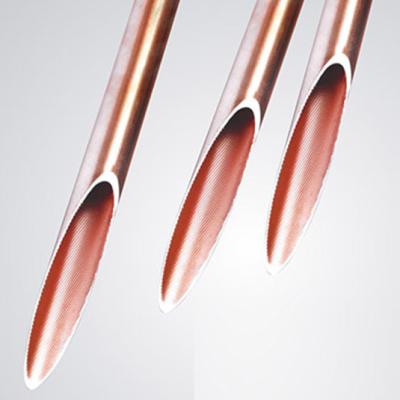 China Solar Equipment Internally Grooved Copper Tubes	 Washed Surface for sale
