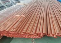 China Red Non Alloy Copper Pipe Straight washed Surface ISO45001 certificated for sale