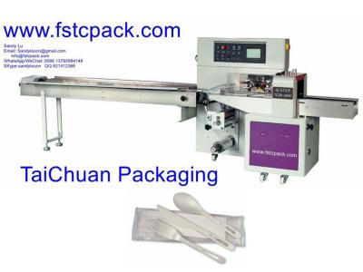 China automatic spoons packing machine , plastic spoons , wooden ,spoon packaging machinery for sale