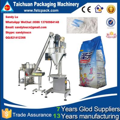 China Semi Automatic powder packaging machine for flour , milk powder , washing powder for sale