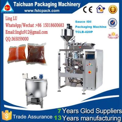 China Automatic Tomato jam thick sauce packaging machine vertical liquid packing machine milk packing machine for sale