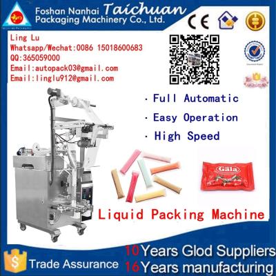 China Automatic Multihead Filling Ice Pop/ice lolly/ soft bottle spray filling and sealing machine for Juice for sale