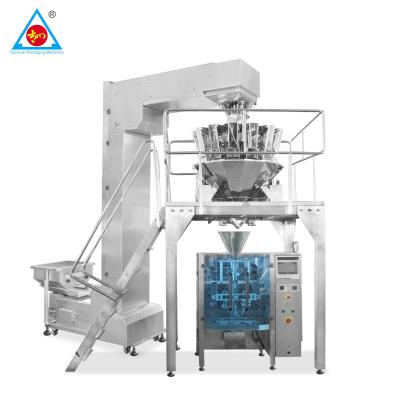 China Stainless Steel snack packing machine/Potato Chips packaging machine/Puffed Food packaging machine for sale
