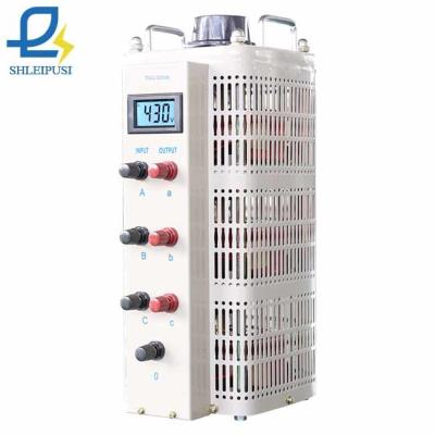 China 3 Phase Variac TSGC2 Series Variable Transformer Voltage Regulator 380V 430V for sale