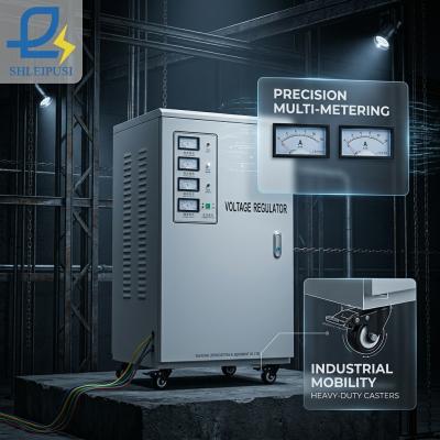 China High Precision 415V 150KVA Servo Type 3 Phase Automatic Voltage Regulator AVR Stabilizer for sale