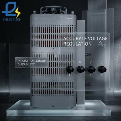 China 0-430V Three Phase Variac Transformer 220V Input 9KVA Adjustable Voltage Regulator for sale