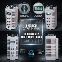 China 0-430V Three Phase Variac Transformer 220V Input 9KVA Adjustable Voltage Regulator for sale