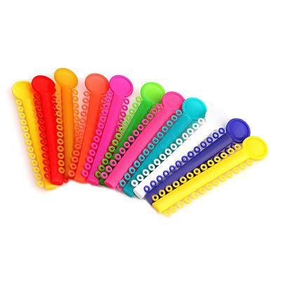 China Multi Color Dental Orthodontic Ligature Ties With Hypoallergenic Material 40 Pcs / Bag for sale
