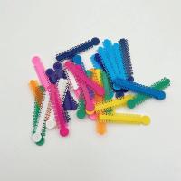China Multi Color Dental Orthodontic Ligature Ties With Hypoallergenic Material 40 Pcs / Bag for sale