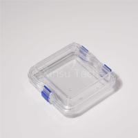 China Plastic Membrane Dental Crown Box Transparent 100mm X 100mm X 40mm for sale