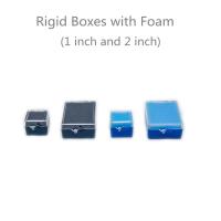 China Blue Dental Crown Box , Crown And Bridge Boxes With Foam Inserts for sale