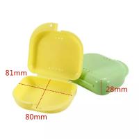 China Lockable Lightweight Dental Denture Box For Orthodontic Mouth Guard for sale