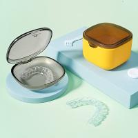 China Portable Denture Storage Box , Invisalign Retainer Container For Traveling for sale