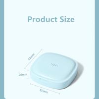 China Square Shape Dental Retainer Box , Magnetic Brace Retainer Case With Vent Holes for sale