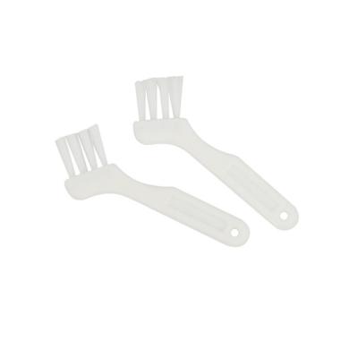 China Food Grade Plastic Denture Cleaning Brush Black Color White Color For Aligner Cleaning for sale