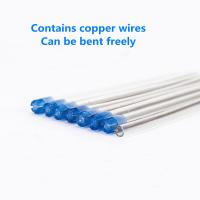 China 14.4mm × 6mm Disposable Saliva Ejector Parts With Blue Transparent Cap for sale