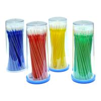 China Disposable Microbrush Dental Applicators Plastic Material Colorful for sale
