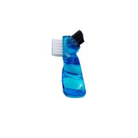 China Multi Colors Denture Cleaning Brush Double Head Short Handed OEM ODM for sale