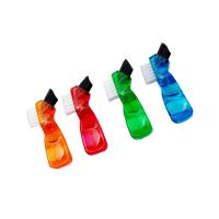 China Multi Colors Denture Cleaning Brush Double Head Short Handed OEM ODM for sale