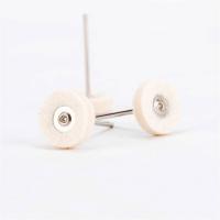 China Soft Wool Felt Dental Polishing Tools Brush With Handle 22mm Diameter for sale