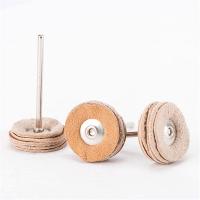 China Soft Wool Felt Dental Polishing Tools Brush With Handle 22mm Diameter for sale