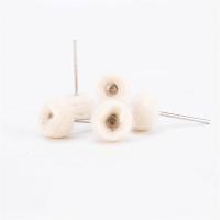 China Soft Wool Felt Dental Polishing Tools Brush With Handle 22mm Diameter for sale