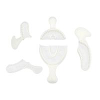 China White Dental Impressions Trays , Non Woven Gauze Disposable Bite Registration Trays for sale