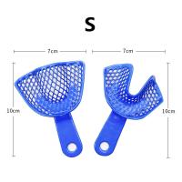 China Plastic Steel Dental Impressions Trays Blue Color For Dentist Tools for sale