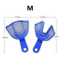 China Plastic Steel Dental Impressions Trays Blue Color For Dentist Tools for sale