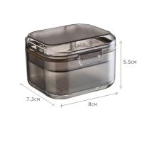 China PC Material Denture Bath Box , Cute Denture Cups With Strainer Basket for sale