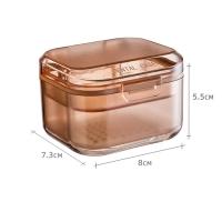China PC Material Denture Bath Box , Cute Denture Cups With Strainer Basket for sale