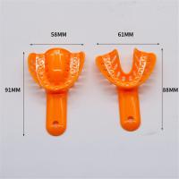 China Plastic Dental Impressions Trays Orange Blue Red Color For Child Teeth for sale