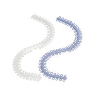 China Orthodontic Separate Ligature Bands For Braces S Type Transparent Color for sale