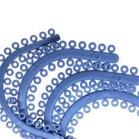 China Orthodontic Separate Ligature Bands For Braces S Type Transparent Color for sale