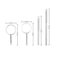 China Stainless Steel Dental Consumables Mirror For Teeth Cleaning Inspection for sale