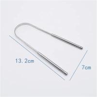 China Medical Grade Stainless Steel Tongue Scrapers Cleaner With Travel Case OEM ODM for sale