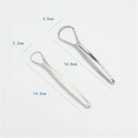 China Medical Grade Stainless Steel Tongue Scrapers Cleaner With Travel Case OEM ODM for sale