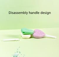 China Food Grade Silicone Dental Chewies For Aligners Heart Shaped With Handle for sale
