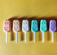China Bunny Shape Dental Aligner Chewies With Strawberry Orange Favours for sale