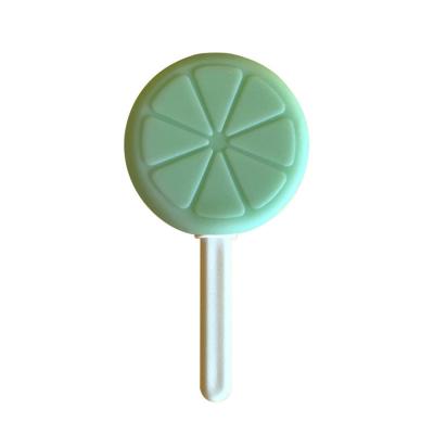 China Macaron Color Orthodontic Aligner Chewies Round Orange Shaped With Handle for sale