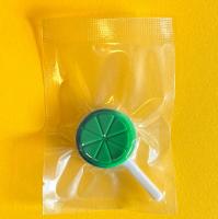 China Macaron Color Orthodontic Aligner Chewies Round Orange Shaped With Handle for sale