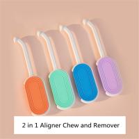 China 2 In 1 Orthodontic Aligner Remover Chewies Durable Compact With Silicone Material for sale
