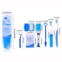 China 8 Pcs / Bag Orthodontic Care Kit For Braces Patient Travel Oral Care for sale