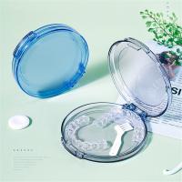 China Small Slim Portable Dental Retainer Box For Orthodontic Storage for sale