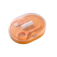 China Orange Color Safe Aligner Case With Mirror Magnetic Closure for sale