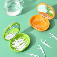 China Orange Color Safe Aligner Case With Mirror Magnetic Closure for sale