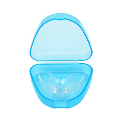 China Transparent Blue Dental Denture Box Non Toxic PP Material For Mouthguard for sale