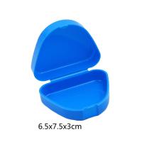 China Transparent Blue Dental Denture Box Non Toxic PP Material For Mouthguard for sale